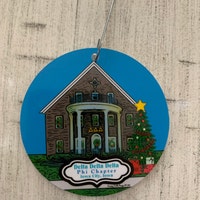 Main Campbell Hall at Virginia Tech University Christmas Ornament ...