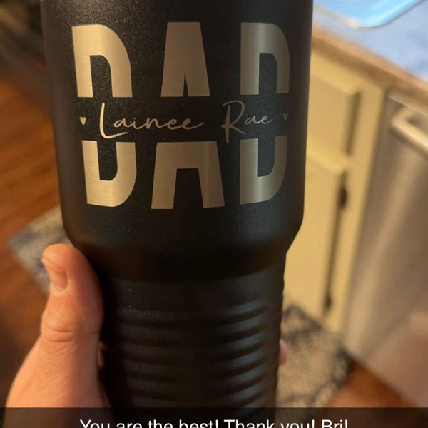 Dad Tumbler With Kids Names, Personalized Dad Cup, Daddy Tumbler, Dad ...