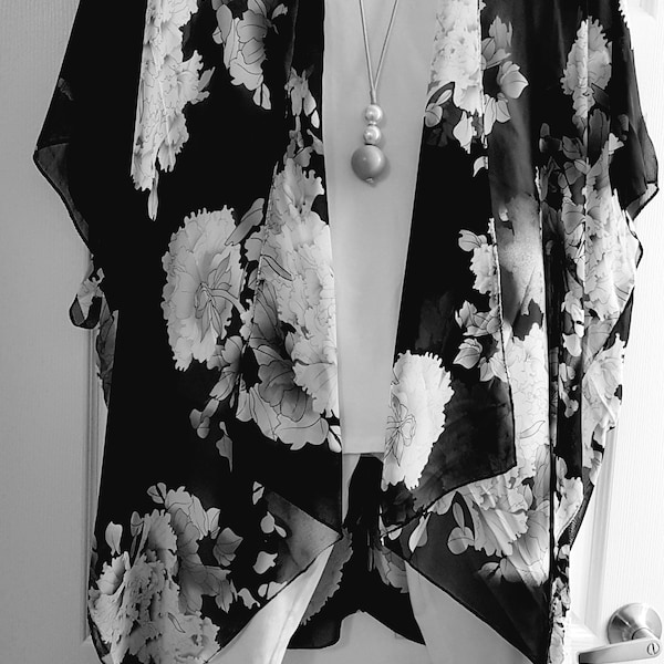 Bohemian Kimono: Navy and Rust Paisley Filigree Kimono Bathing Suit ...