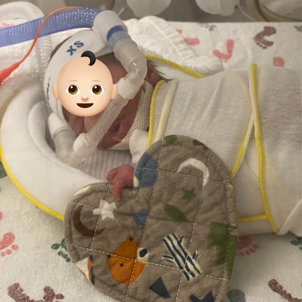 Flannel Scent Cloth ,NICU Micro Preemie Baby Gift, Preemie Hearts ...