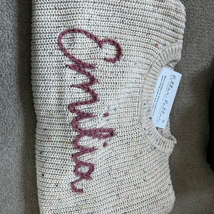 Personalised Knitted Jumper Baby Jumpers Name Jumper Keepsake Jumper ...