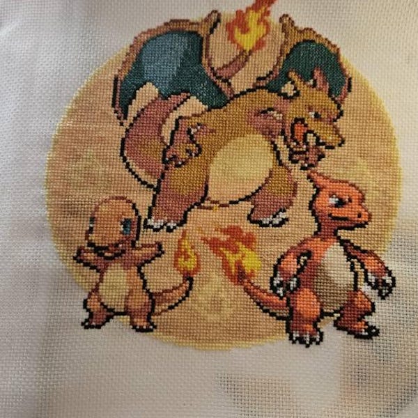 Pokémon Starters Generation 1 Evo Line Cross Stitch Pattern - PDF - Etsy