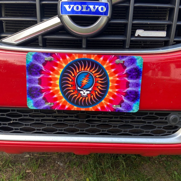 Tie Dye Steal Your Face License Plate LP2037 - Etsy