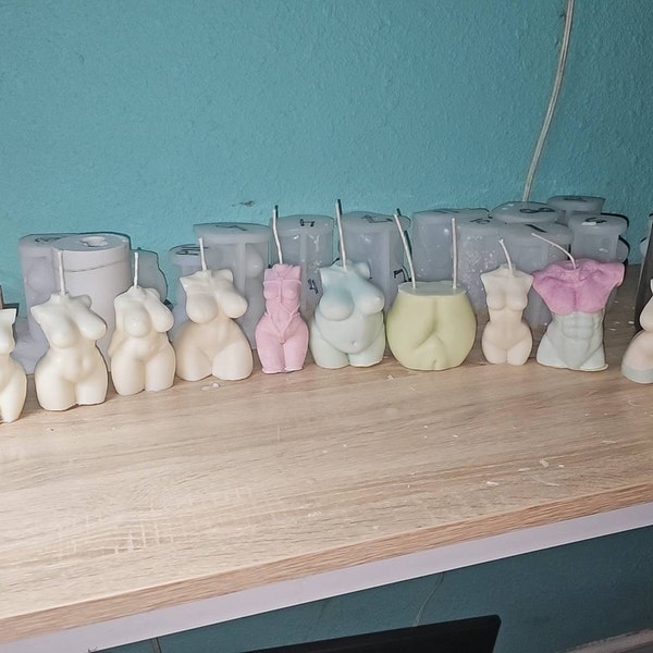 Female Body Silicone Mold-goddess Body Candle Mold-woman Torso Candle ...