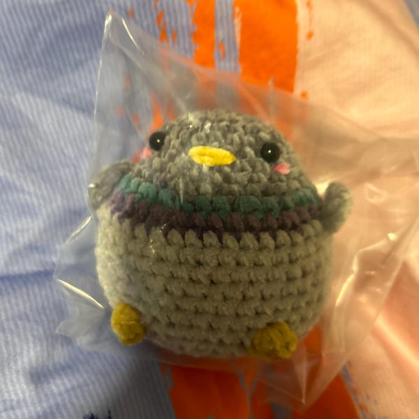 Handmade Pigeon Plushie | Small Crochet Toy | Ideal Gift for Bird ...