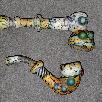 Glass Pipe, Tree Pipe, Black Glass Pipes, Black Sandblasted Bat Pipe ...