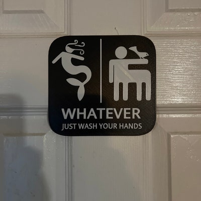 All Gender / Gender Neutral Bathroom with Urinal 3D Printed Restroom ...