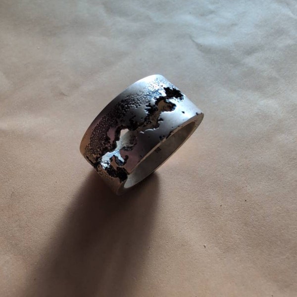 Bronze "cracked" Ring Ver 2. Heavy, Cracked, Chunky Bronze Ring ...