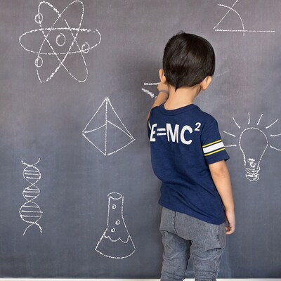 Chalkboard Back to SCHOOL Doodles Clip Art 101 Science and Math WHITE ...