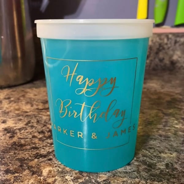 Monogrammed Color Changing Cups, Custom Wedding Favor Cups, Let the ...
