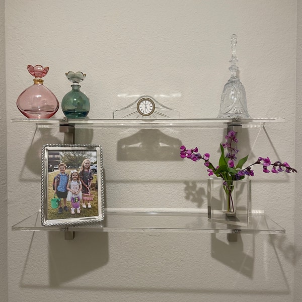 Perspex/acrylic Coloured Shelves - Smoked Dark Grey for Interiors - Etsy