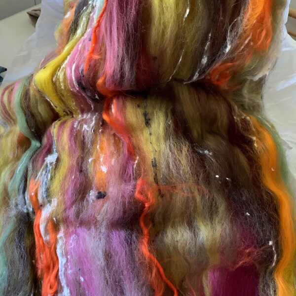 Earthy Art Batt, Merino Wool, Spinning Art Batt, Art Yarn, Spinning ...