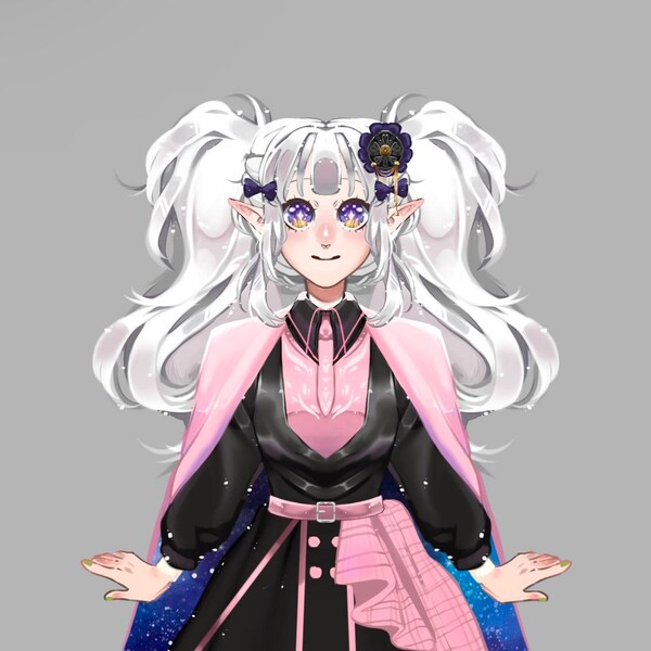 Premade Live2d Vtuber Model Goth Vampire Queen - Etsy