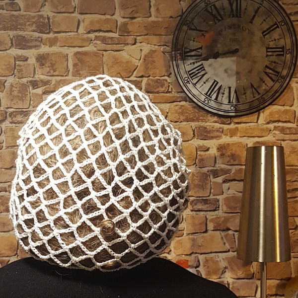 Hair Snood for Women Head Covers Crochet Red Hair Net Snood Hair Net ...