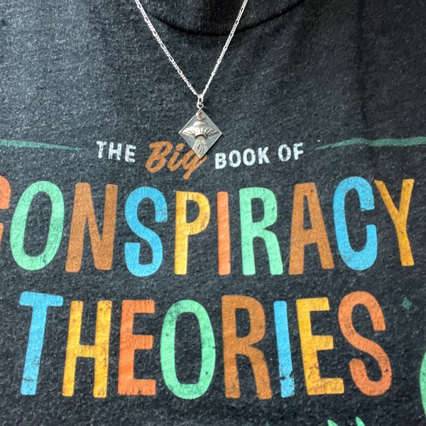 Sterling Alien Abduction Necklace. Space Necklace, Aliens Necklace ...