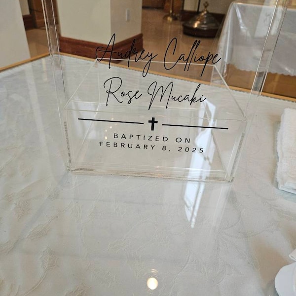 Personalized Baptism Gift Box, Baptism Gift Box, First Communion Gift ...