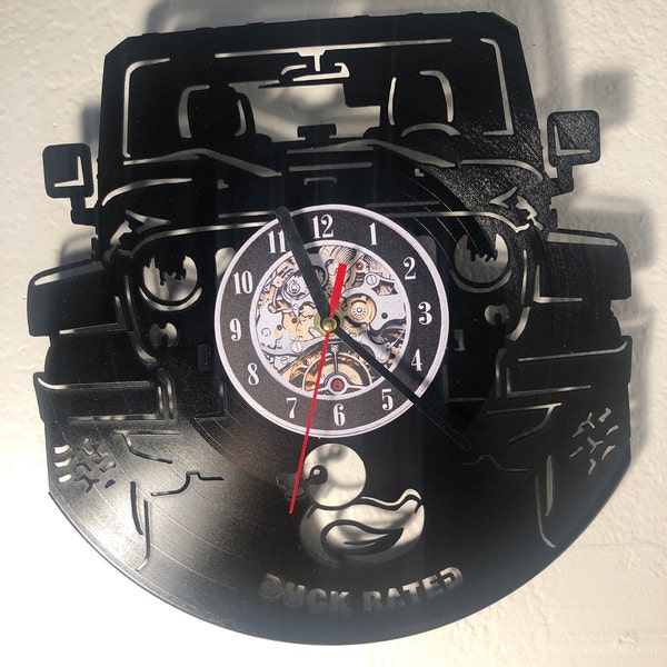 Record Clock With Fender Guitar Design, Lighted Vinyl Wall Clock for ...