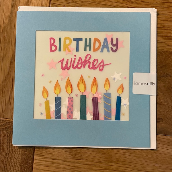 Gold Space Hopper Mini Birthday Card by James Ellis - Etsy