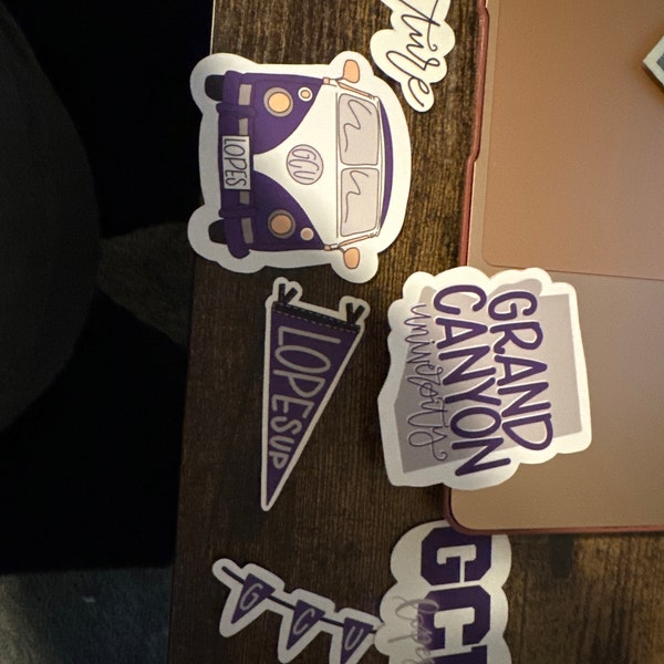 Grand Canyon University Large Sticker Pack, GCU Stickers - Etsy