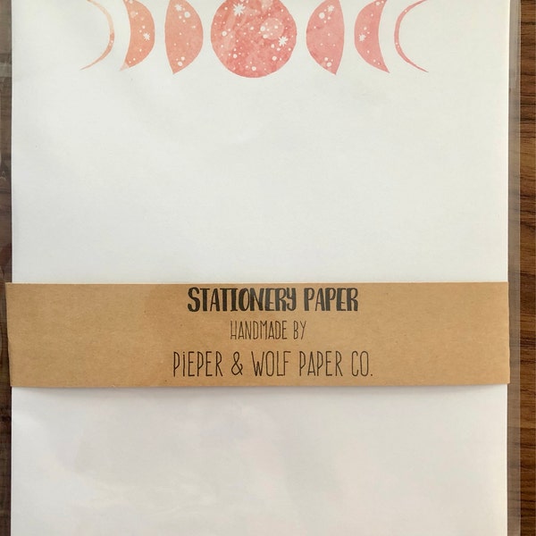 Cosmic Celestial Desert Paper Stationery Stationary Set Celestial Moon ...