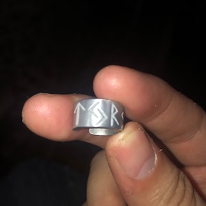 Viking Ear Cuff Custom Elder Futhark Runes Viking Beard Bead Viking ...