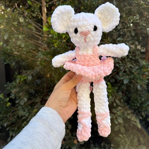 Crochet Brie Mouse & Mermaid Tail Pattern: Plush Ballet Toy (PDF ...