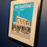 Clapham Poster Print, the Bobbin Pub, South West London, Customised ...