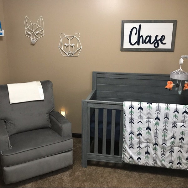 Baby Boy Nursery Sign | Over the Crib Sign | Custom Boy Sign | Name ...