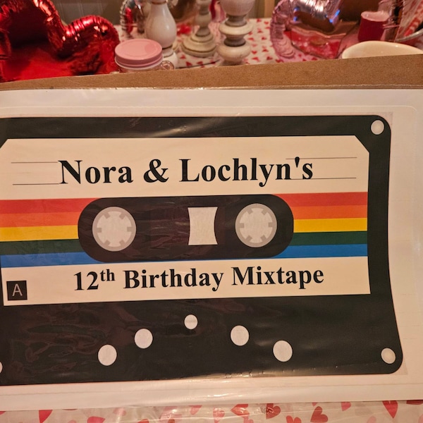 Custom Cassette Edible Image Toppers! 90s 80s Cassette, Edible Cassette ...