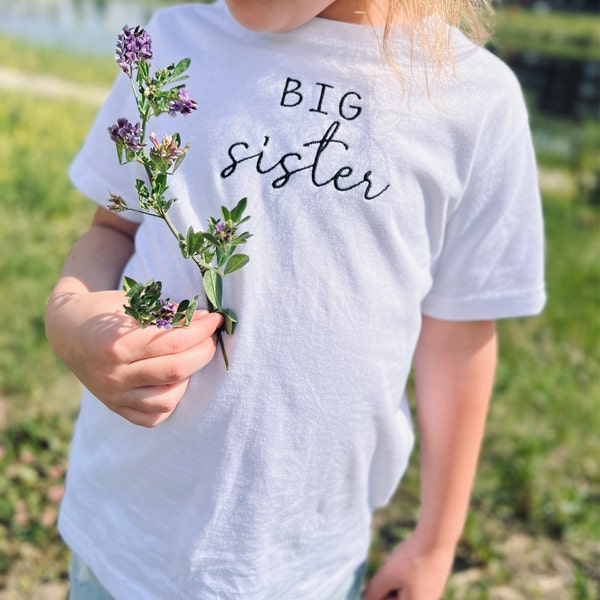 Big Sister Kids Shirt - New Big Sister Shirt - Cute Big Sister Shirt ...