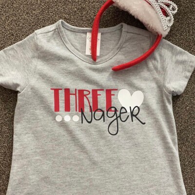 Threenager Third Birthday Svg Png Eps Files for Cutting Machines Cameo Cricut, 3rd Birthday ...