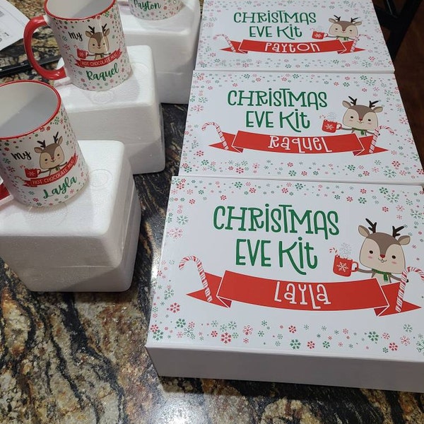 Christmas Eve Kit | Hot Chocolate and Treat Christmas Eve Box Kit With ...