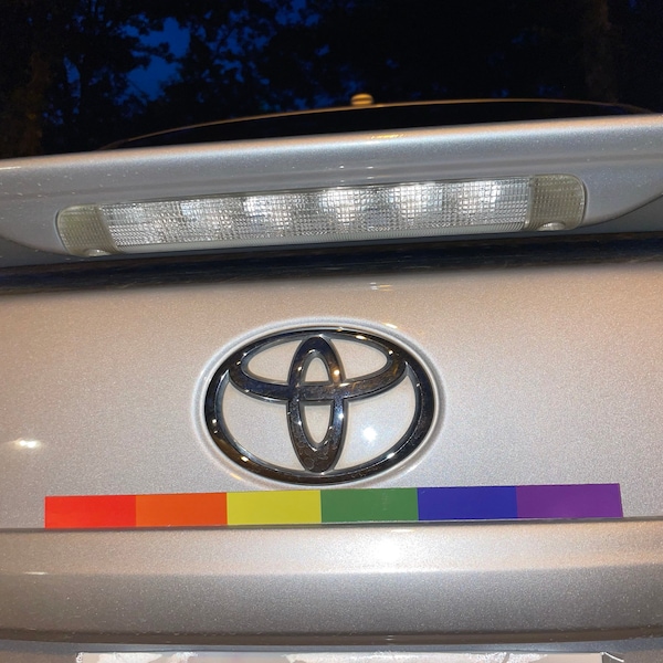 LGBT Gay Pride Rainbow Flag Car Vinyl Decal or Magnet Outdoor Window ...