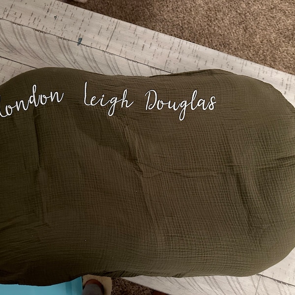 Snuggle Me Organic, MUSLIN Cover for Snuggle Me Organic , Handmade ...