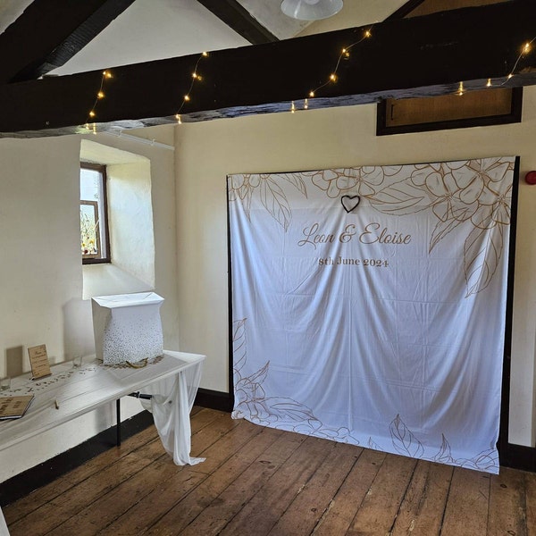 Wedding Book Backdrop Wedding Backdrop for Photos Fairy Tale Wedding ...