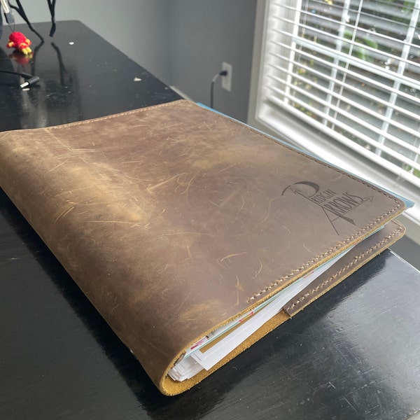 Leather Binder 3-ring, Compatible 8.5 X 11 Refill Paper, A5, B5 Paper ...