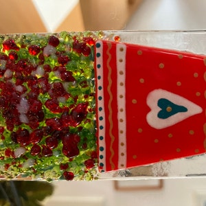 Fused Glass Santa Decoration Fused Glass Decoration Father - Etsy