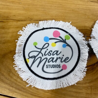 Sublimation Raggedy Patch Blank Frayed Embroidered Edge Hat Patches ...