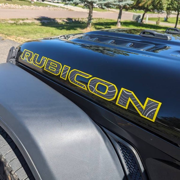 Fits 2019-2025 Jeep Rubicon JL/JT/JK Hood Letters Vinyl Graphics - Etsy