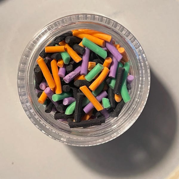 WITCHES' BREW MIX Black and Brights Halloween Sprinkle Mix,polymer Clay ...