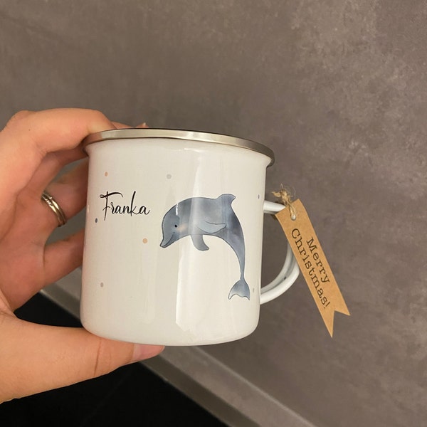 Sea Animals Mug With Name and Saying Orca | Whale | Octopus | Ray ...