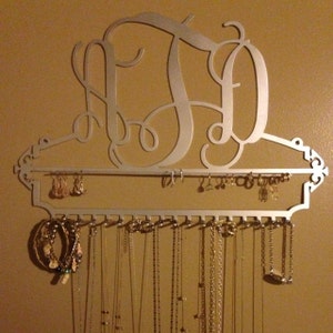 Personalized Monogram Jewelry Holder Display Organizer and - Etsy