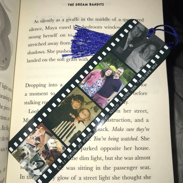 Personalised Photo Film Reel Metal Bookmark - Etsy