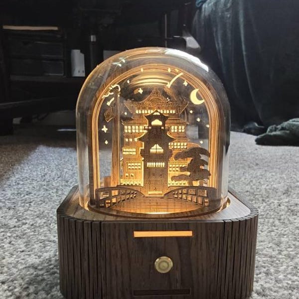 Personalized Wooden Musical Box, Spirited Away Music Box Theme Music ...