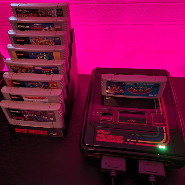 SNES Super Nintendo Display Game Stand - Etsy