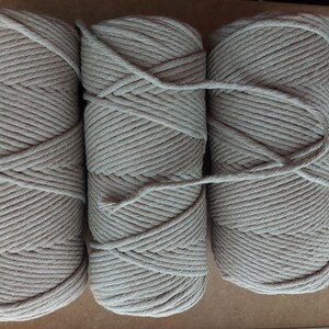 SET of Macrame Cotton Cord Bundles for Crafts, 3-ply 3 Strand Rope 3 ...