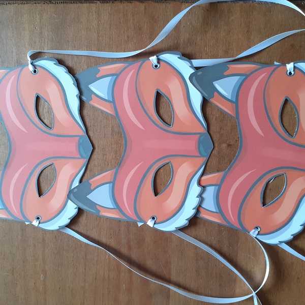 Kids Forest Party Mask-fox - Etsy