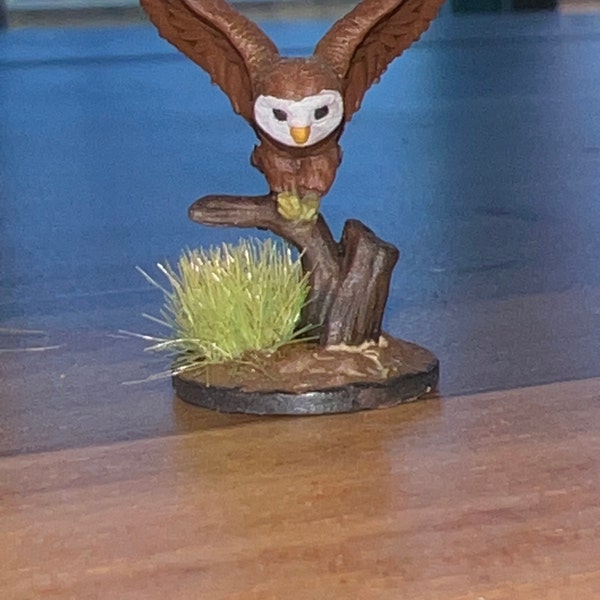 Resin 3d Printed Great Owl - Dnd/pathfinder - Pet/familiar/form/summon ...