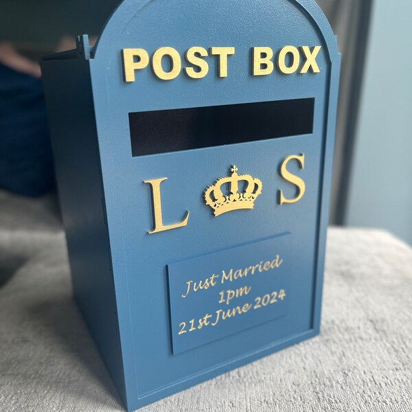 PERSONALISED Wedding Postbox Mdf Wedding Card Post Box - Etsy UK