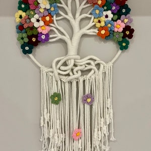 Rustic Handmade Macrame Tree of Life, Tree of Life Macrame Wall Hanging ...